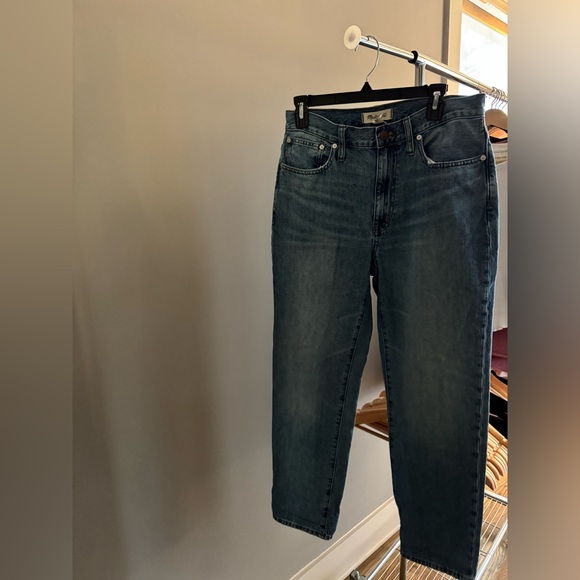 Madewell | Jeans | Madewell Dark Blue Straight Leg Jeansthe Slouchy Boy ...